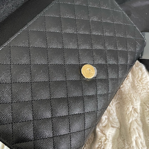 Saint Laurent | Bags | Ysl Envelope Medium Chain Bag Black And Gold ...